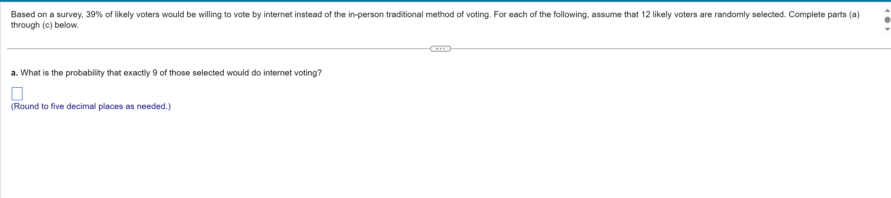 Solved Click on the icon to view the binomial probabilities | Chegg.com
