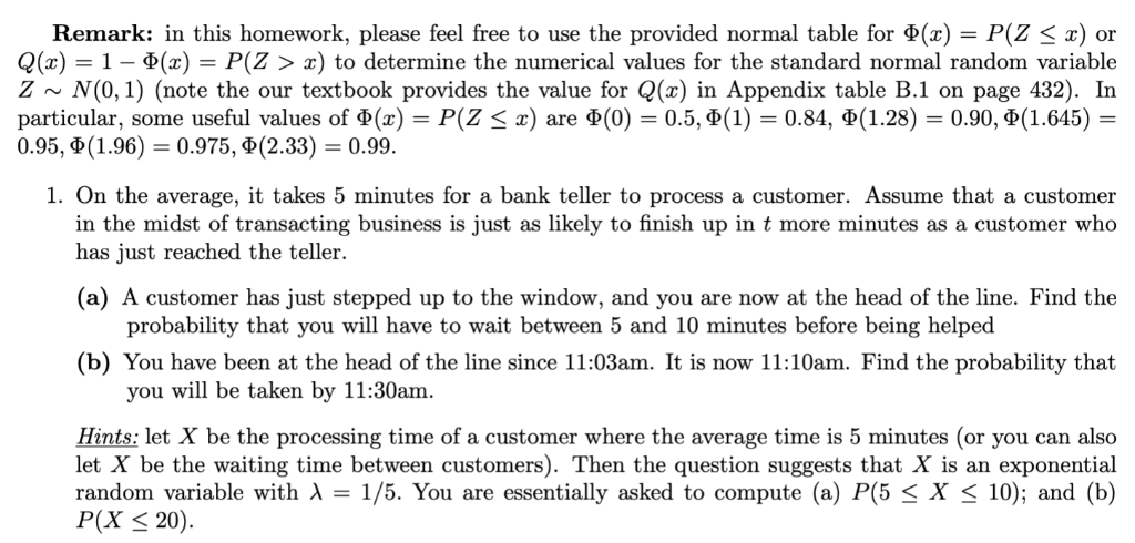 Solved Remark: in this homework, please feel free to use the | Chegg.com
