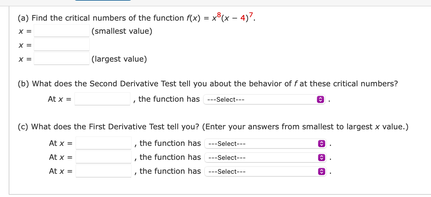 Solved Find The Local Maximum And Local Minimum Values Of F 