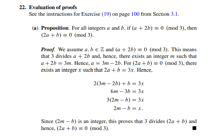 valuation of proofs ee the instructions for Exercise | Chegg.com