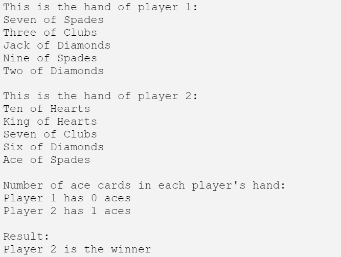 Solved In this lab, you implement a simple card game. | Chegg.com