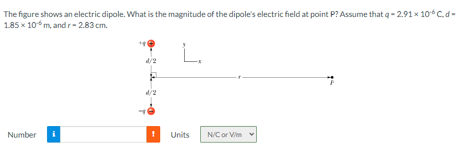 Solved The figure shows an electric dipole. What is the | Chegg.com