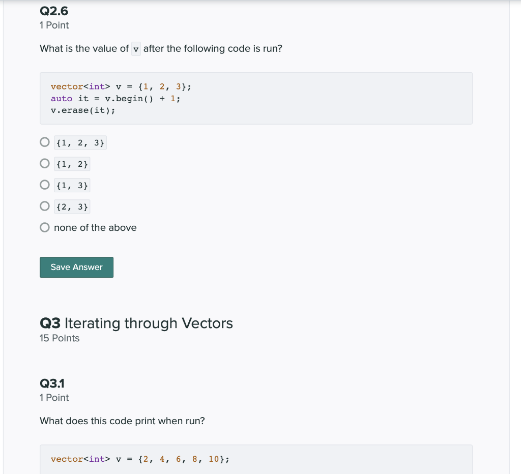 Solved What is the value of after the following code is run? | Chegg.com