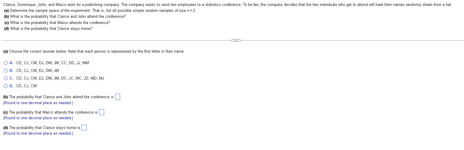 Solved (a) Determine the sample space of the experiment. | Chegg.com