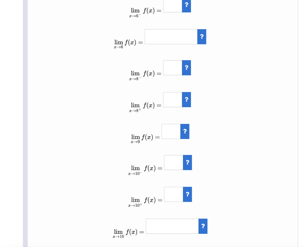Solved Problem. 9 : Let f(x)=⎩⎨⎧x2−12x+36x−565,,,,x