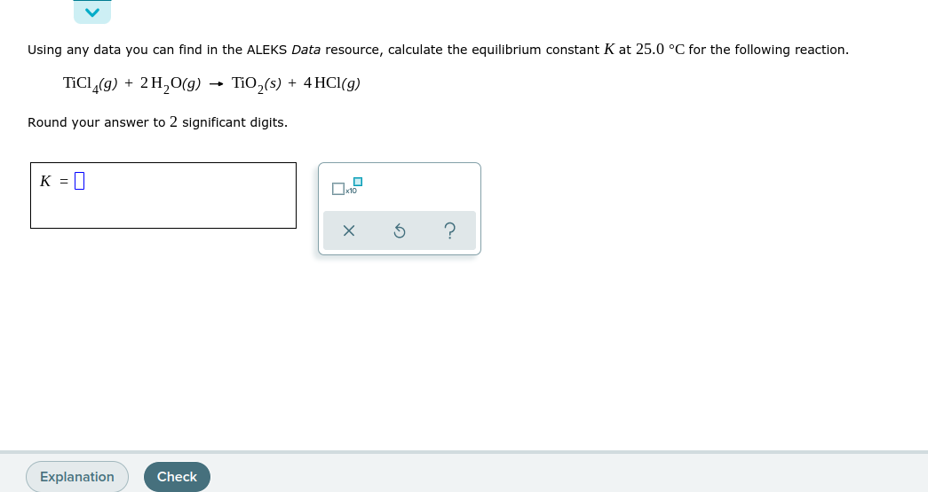Using any data you can find in the ALEKS Data | Chegg.com