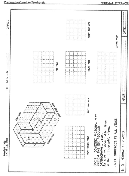 Solved Engineering Graphics Workbook NORMAL SUREACES FILE | Chegg.com Solved Engineering Graphics Workbook NORMAL SUREACES FILE | Chegg.com
