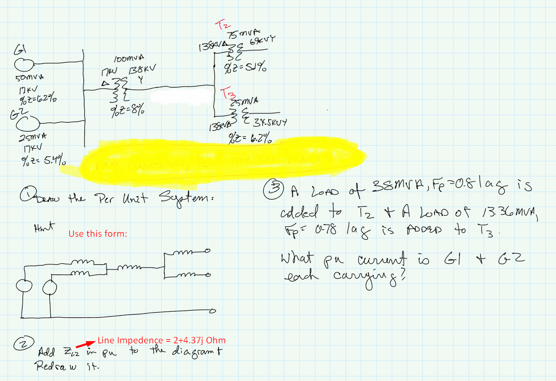 Qsenw the Per unit System: (3) A loAD of | Chegg.com