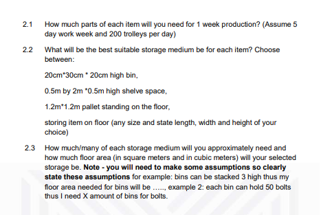 Question 2[58×.5=29] You are planning a warehouse to | Chegg.com