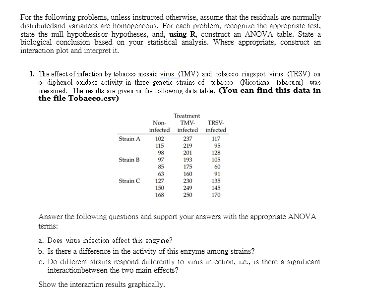 Solved For the following problems, unless instructed | Chegg.com