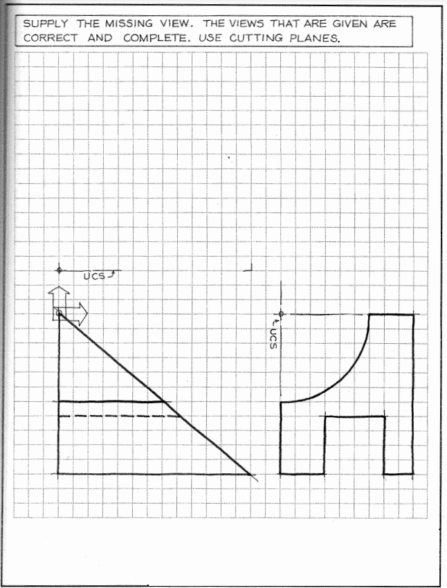Solved SUPPLY THE MISSING VIEW. THE VIEWS THAT ARE GIVEN ARE | Chegg.com