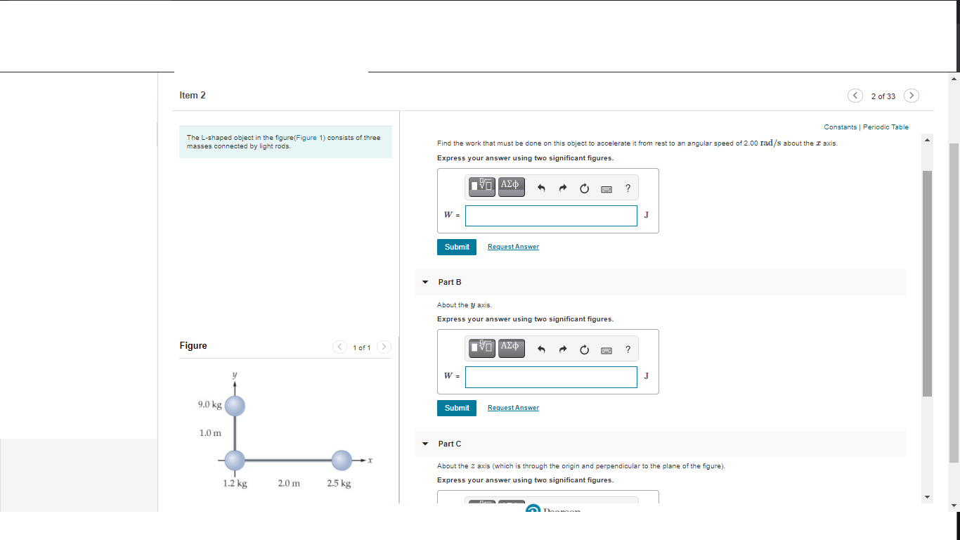 Solved Item 2 2 of 33 Constants Periodic Table The L-shaped | Chegg.com