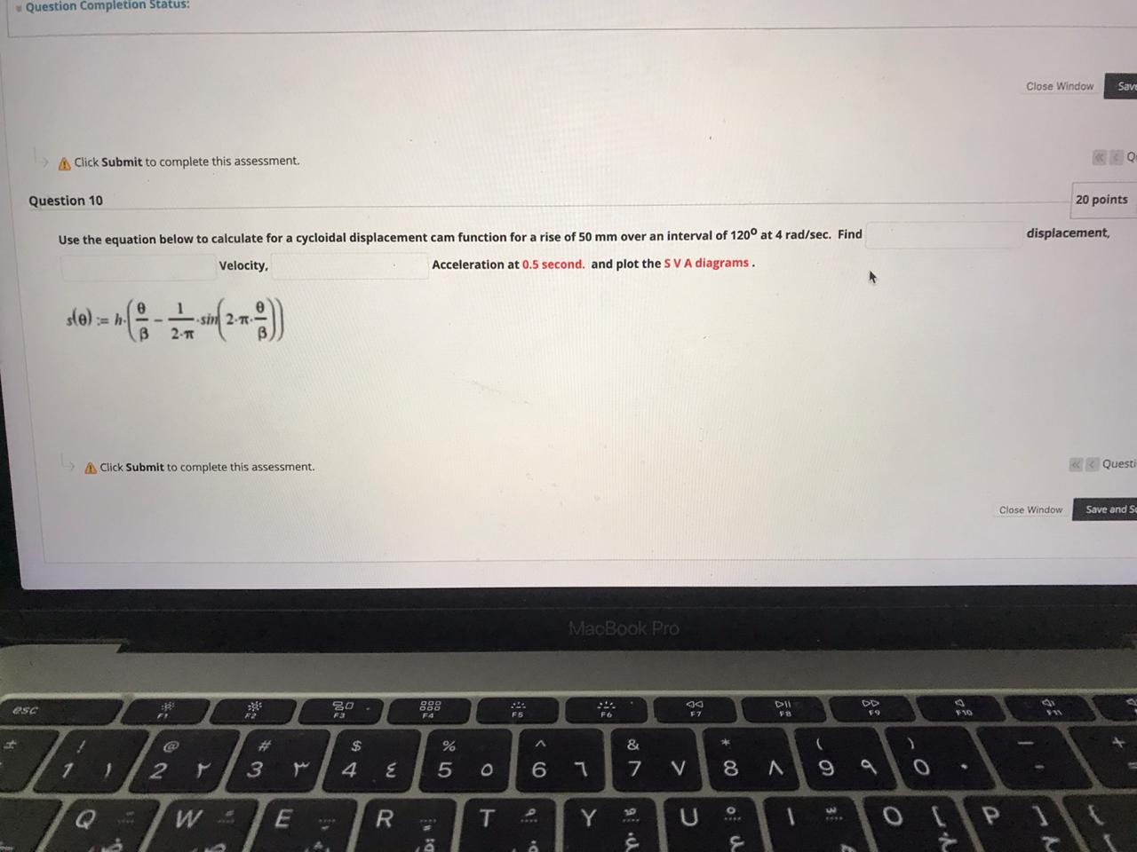Solved use the equation below to calculate for a cycloidal | Chegg.com