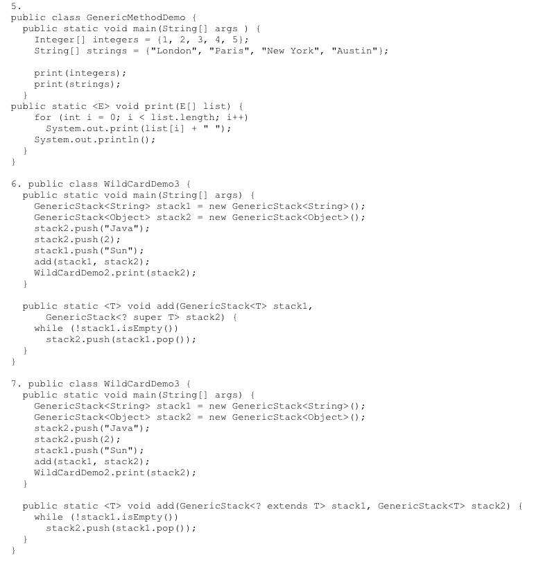 Solved public class GenericMethodDemo public static void | Chegg.com