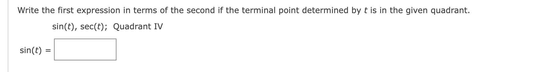 Solved Write the first expression in terms of the second if | Chegg.com