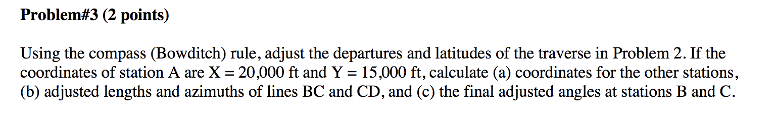 Problem#3 (2 points) Using the compass (Bowditch) | Chegg.com