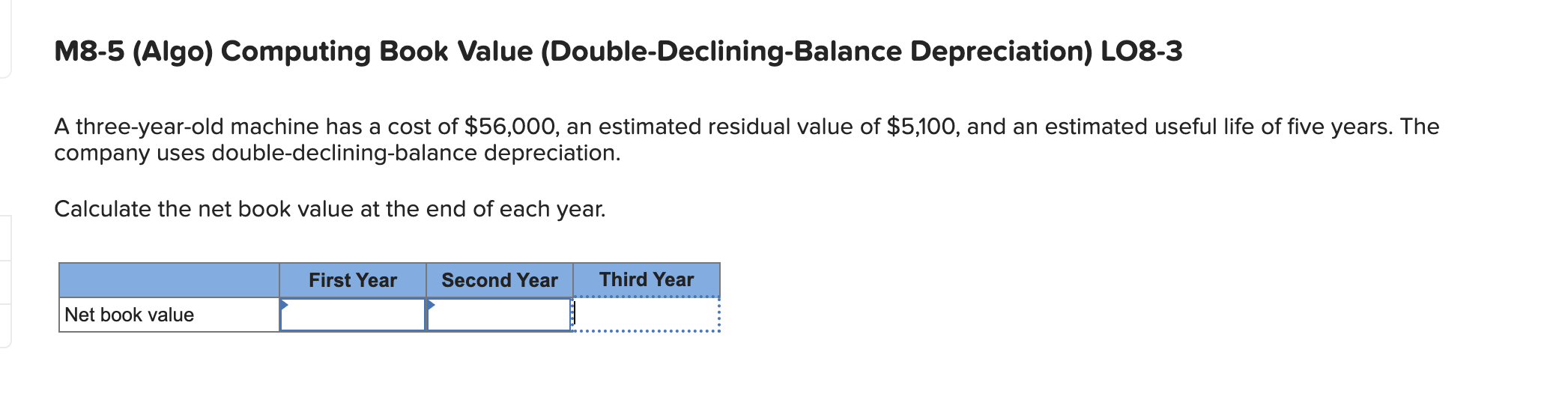 Solved M8-5 (Algo) Computing Book Value | Chegg.com