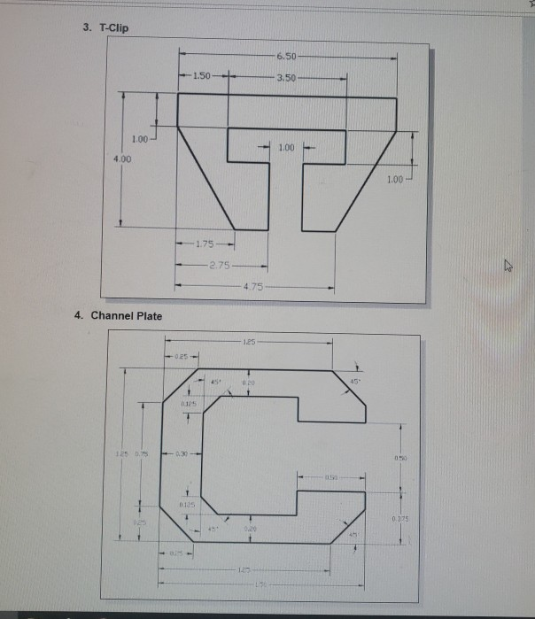 Solved Exercises: (All dimensions are in inches.) (Time: 60 | Chegg.com