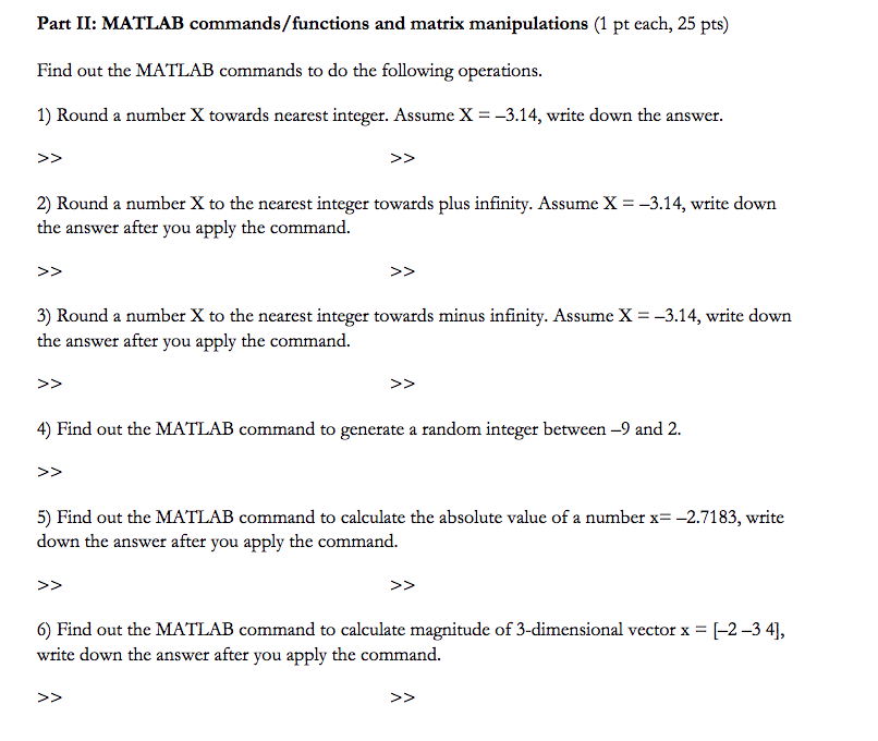 Solved Matlab If You Could Do The Coding For 1 6 It What 5237