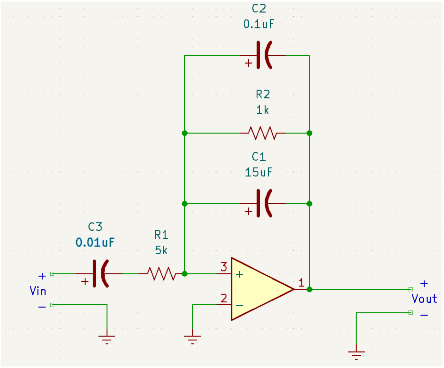 Solved find the Vout in terms of R and C , do not plug in | Chegg.com