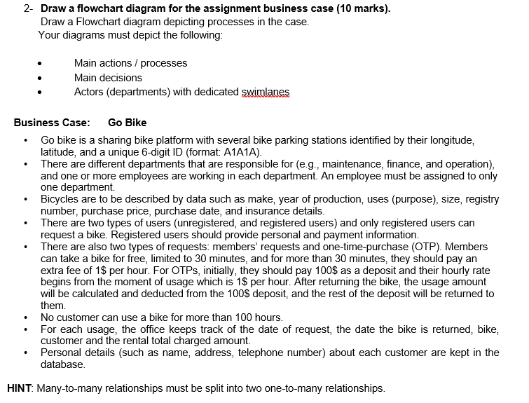 [Solved]: 2- Draw a flowchart diagram for the assignment b