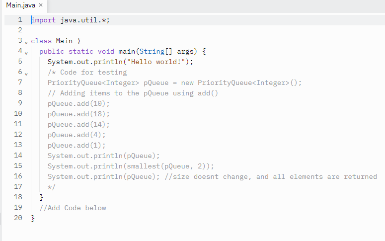 Solved 2. PQ (PriorityQueue) 2. Write a method that accepts | Chegg.com