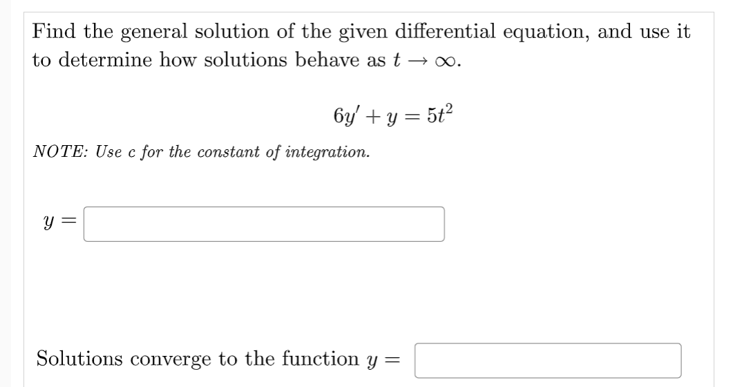 Solved Find the general solution of the given differential | Chegg.com