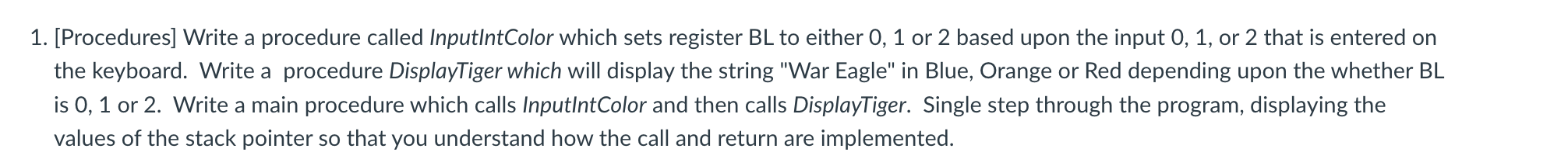 Solved 1. [Procedures] Write a procedure called | Chegg.com