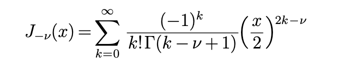 Solved Use the formulas for Jν and J−ν derived above to | Chegg.com