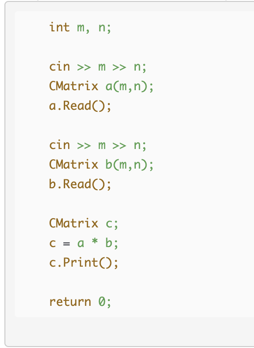 Solved Question about : C++ Programming - Matrix - Getting | Chegg.com