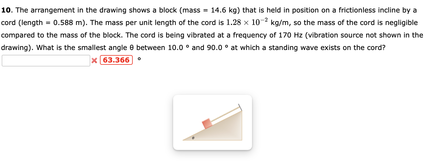 Solved The arrangement in the drawing shows a block (mass | Chegg.com
