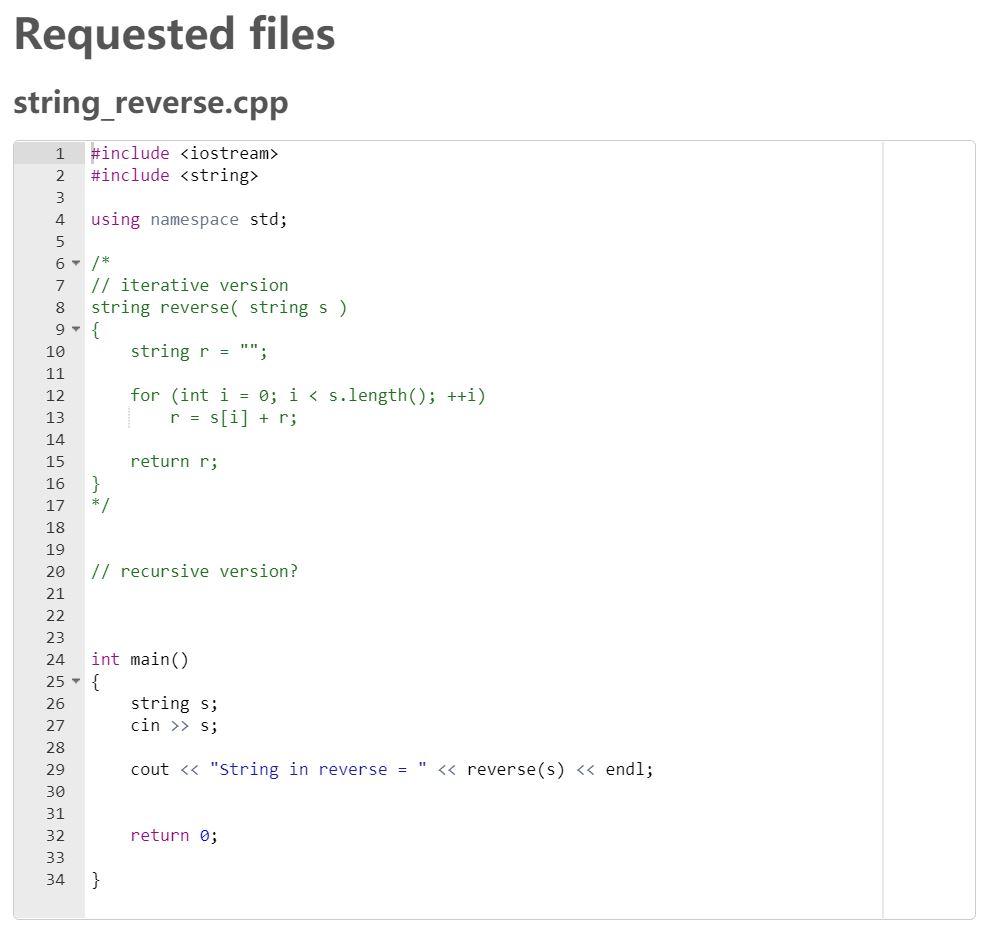 Solved Checkpoint 7.4: [C++] Reverse a String (Due: Apr 3, | Chegg.com