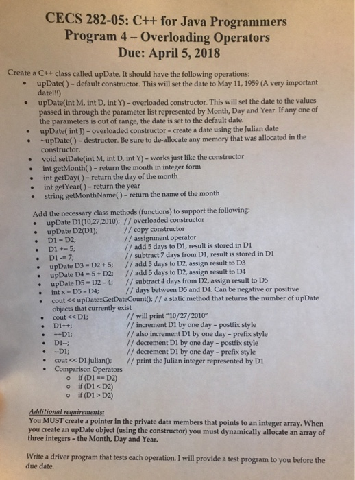 Solved Cecs 282 05 C For Java Programmers Program 4 3745