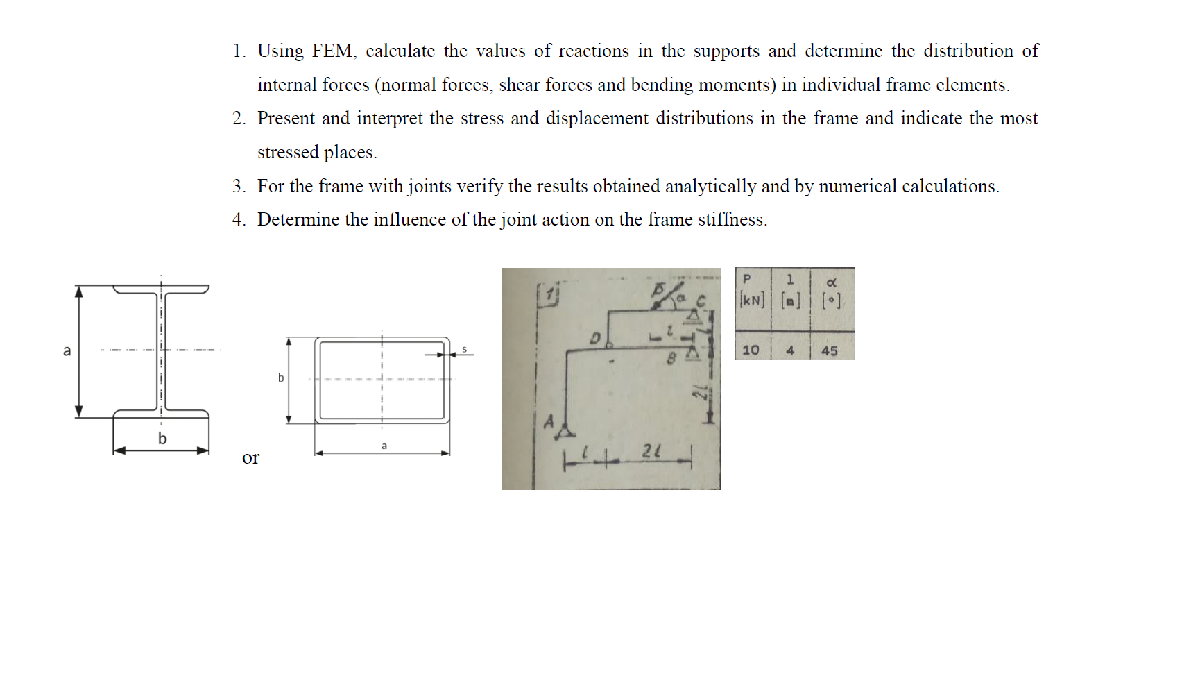 1. Using FEM, calculate the values of reactions in | Chegg.com