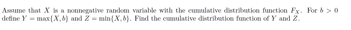 Solved Assume that X is a nonnegative random variable with | Chegg.com