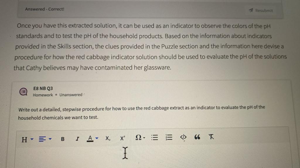 Solved Answered - Correct! Resubmit Once you have this | Chegg.com