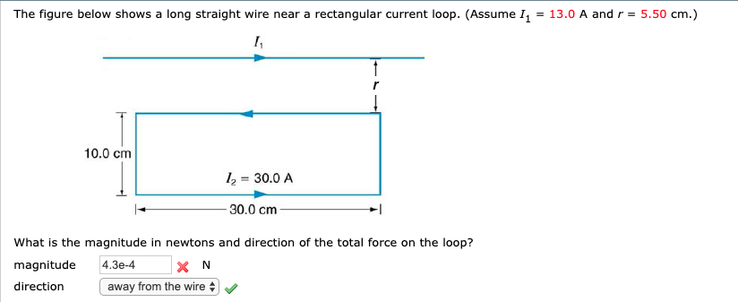 Solved The figure below shows a long straight wire near a | Chegg.com