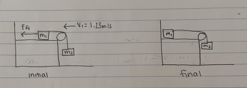 Solved A Modified Atwood consists of two masses: M1 = 7.28 | Chegg.com