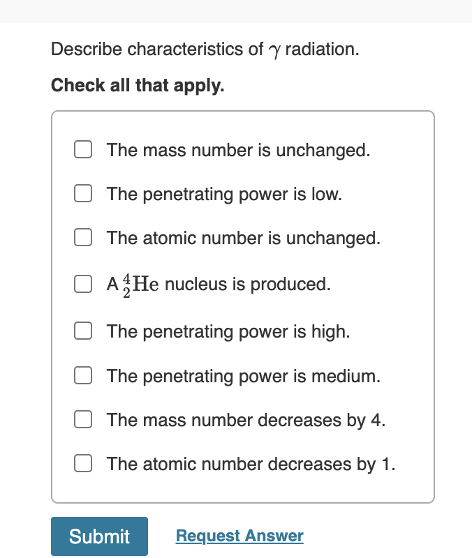 Solved Describe characteristics of \( \gamma \) | Chegg.com