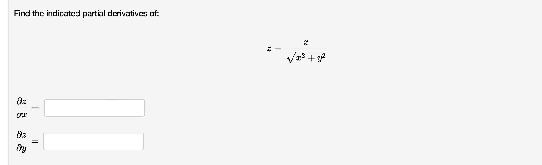 Solved Find the indicated partial derivatives | Chegg.com