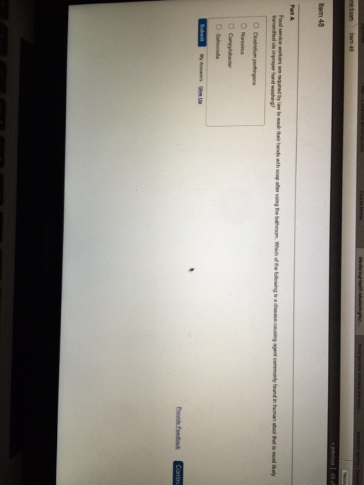 Solved Item 41 Part A contain at least 95 percent organic | Chegg.com