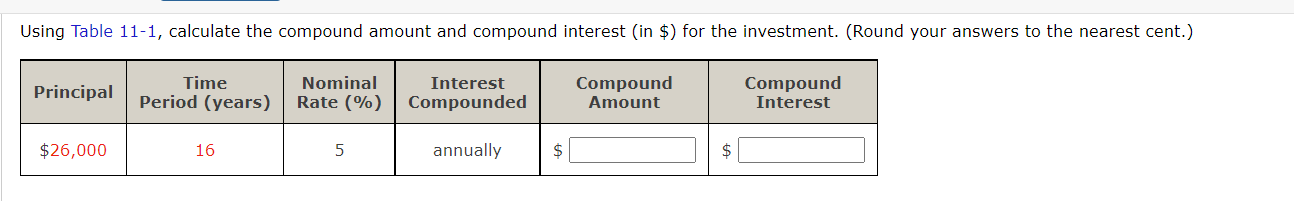 Solved Find the total number of compounding periods and the | Chegg.com