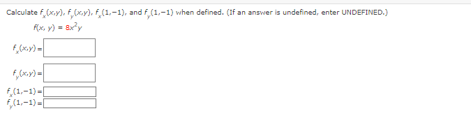 Solved Calculate delfdelx,delfdely,delfdelx|(1,-1), ﻿and | Chegg.com