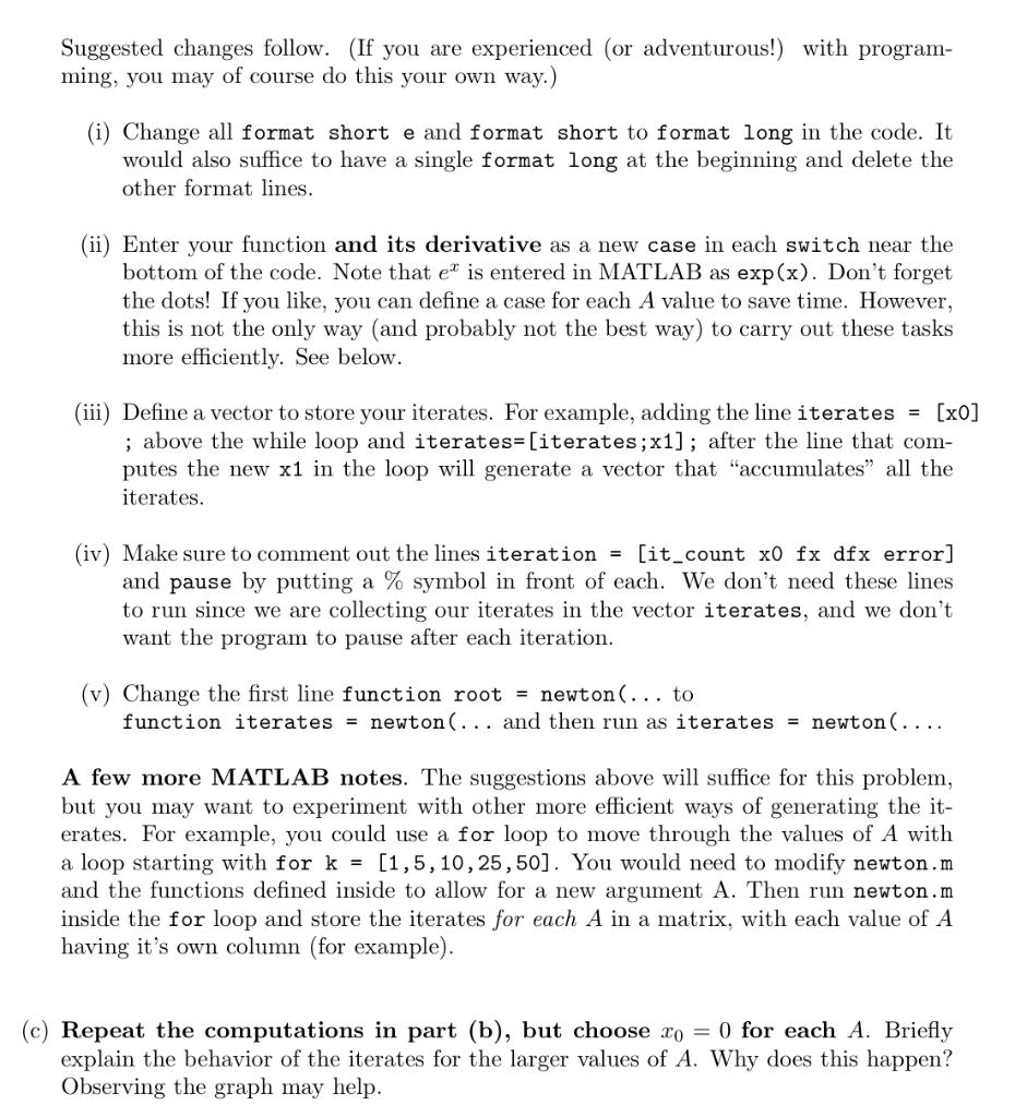 Solved (1) Let f(x)=x+e−Ax2cos(x) where A>0 is a given | Chegg.com