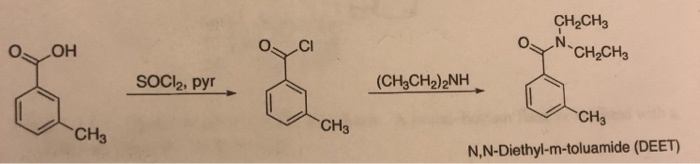 Solved CH20% O C CH 20% SOCl2, pyr (CH3CH2)2NH CH3 CH3 | Chegg.com
