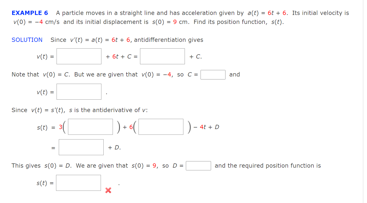 Solved A particle moves in a straight line and has | Chegg.com