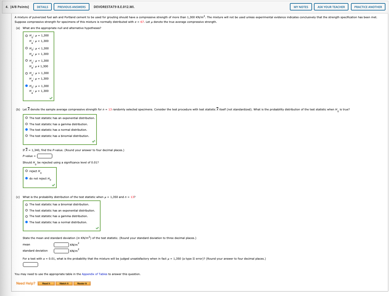 Solved 4. (4/8 Points] DETAILS PREVIOUS ANSWERS DEVORESTAT9 | Chegg.com