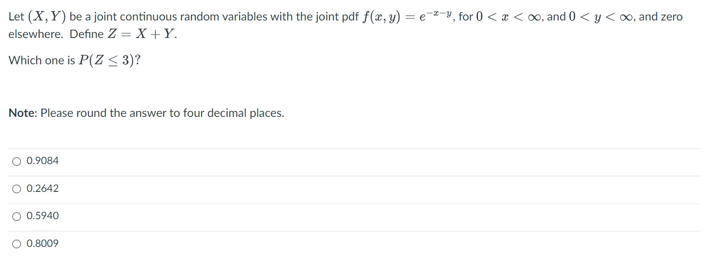 Solved Let Xy Be A Joint Continuous Random Variables With 