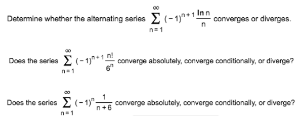 Solved Determine whether the alternating series (-1)* | Chegg.com