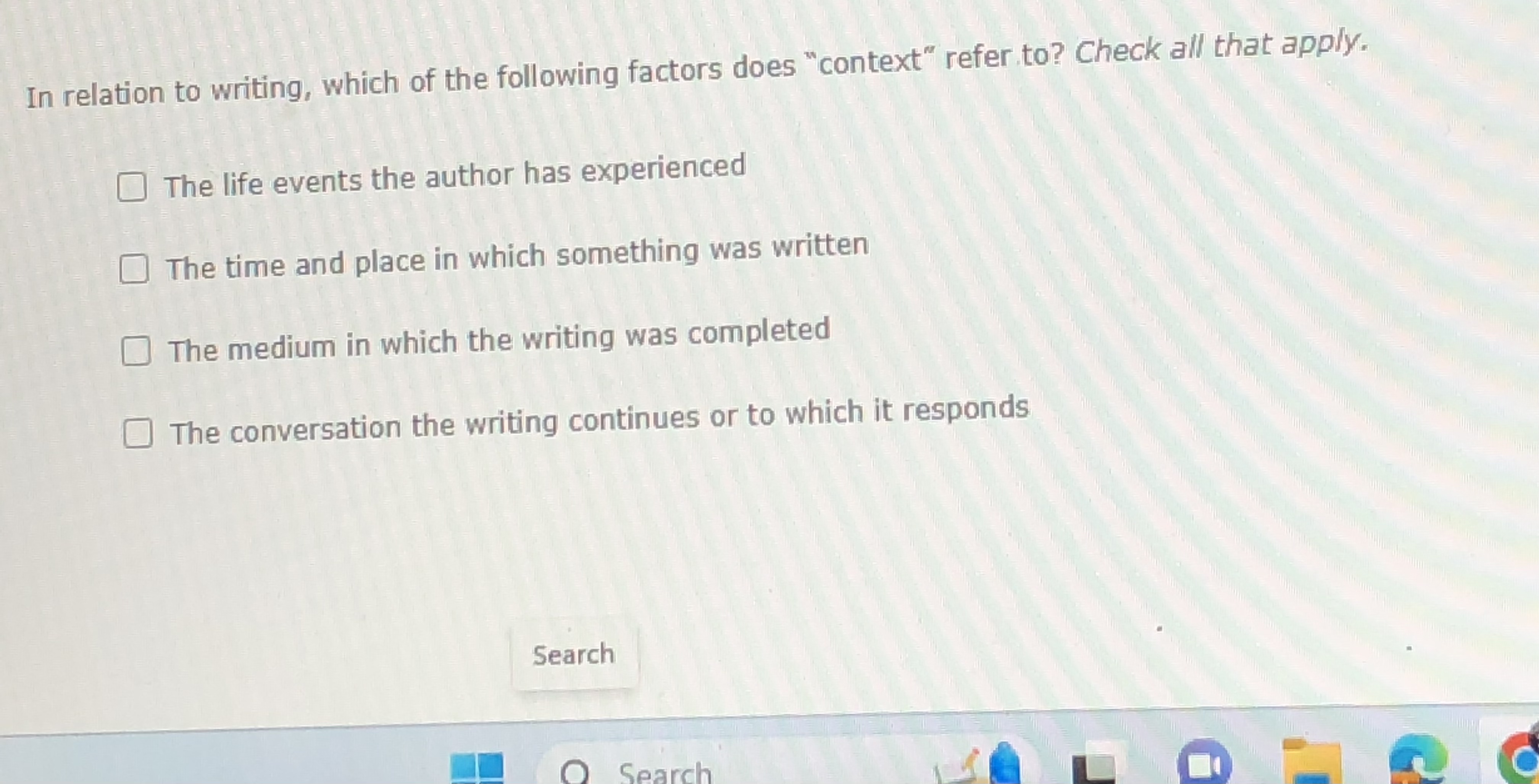 In relation to writing, which of the following | Chegg.com